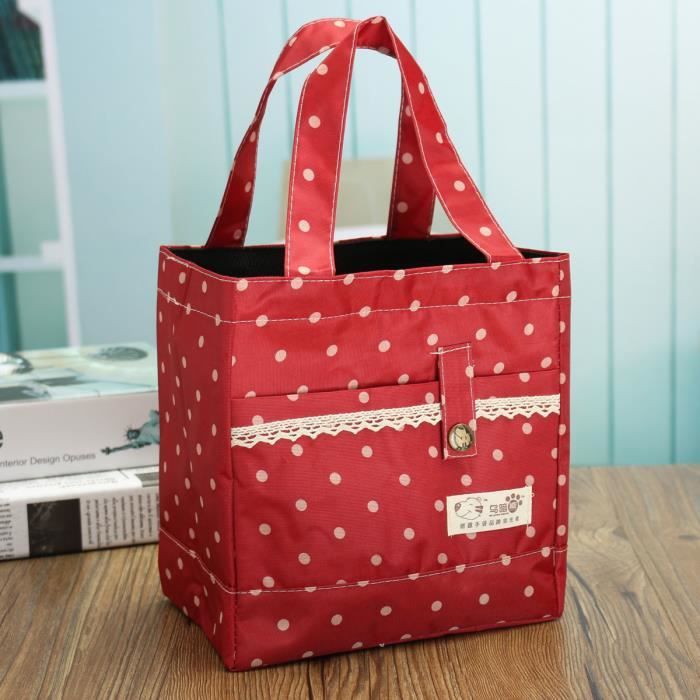 Lunch Box Sac Isotherme Isolé/Boite Sac à Repas Déjeuner Foil Pique ...