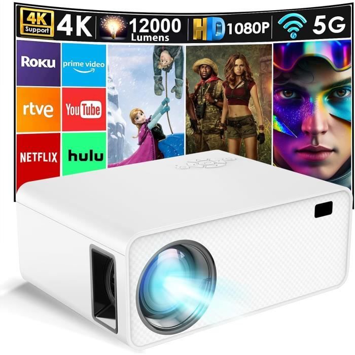 Mini Projecteur Wifi Bluetooth, 13000 Lumens Vidéoprojecteur 1080P Full ...