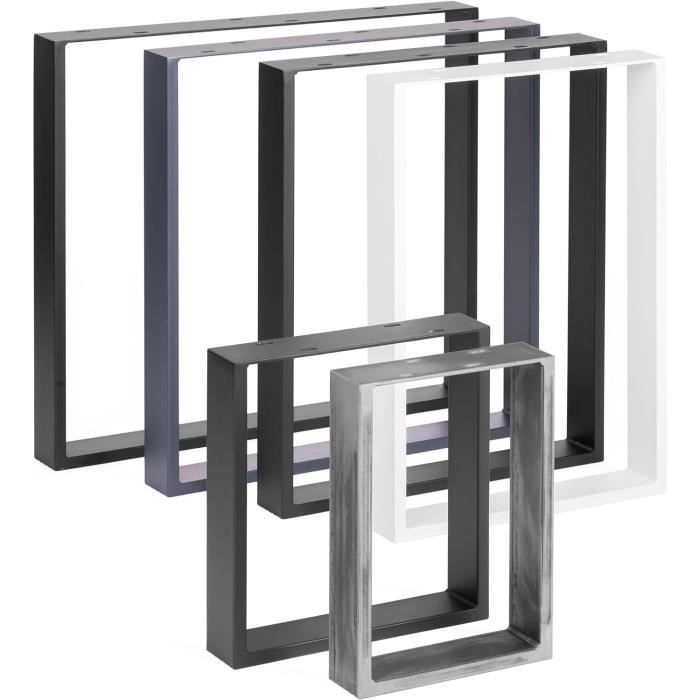 Pied De Table En Métal Acier Brut | Support De Table-Cadre Pour Table ...