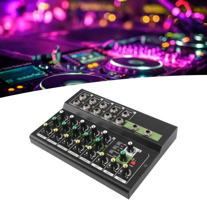 VGEBY Mélangeur d'effets Table de Mixage Soundboard, Table de Mixage d ...