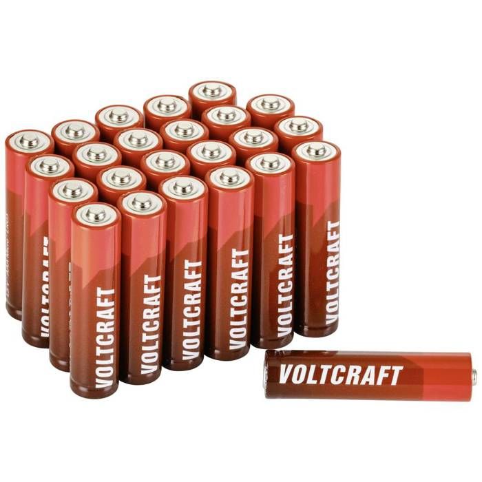 Pile LR3 (AAA) VOLTCRAFT Industrial LR03 alcaline(s) 1350 mAh 1.5 V 24 ...