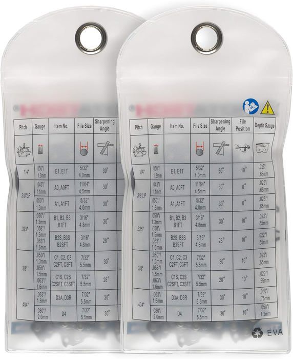 Lot de 2 Véritables Chaînes de tronçonneuse pour tronçonneuse Husqvarna ...