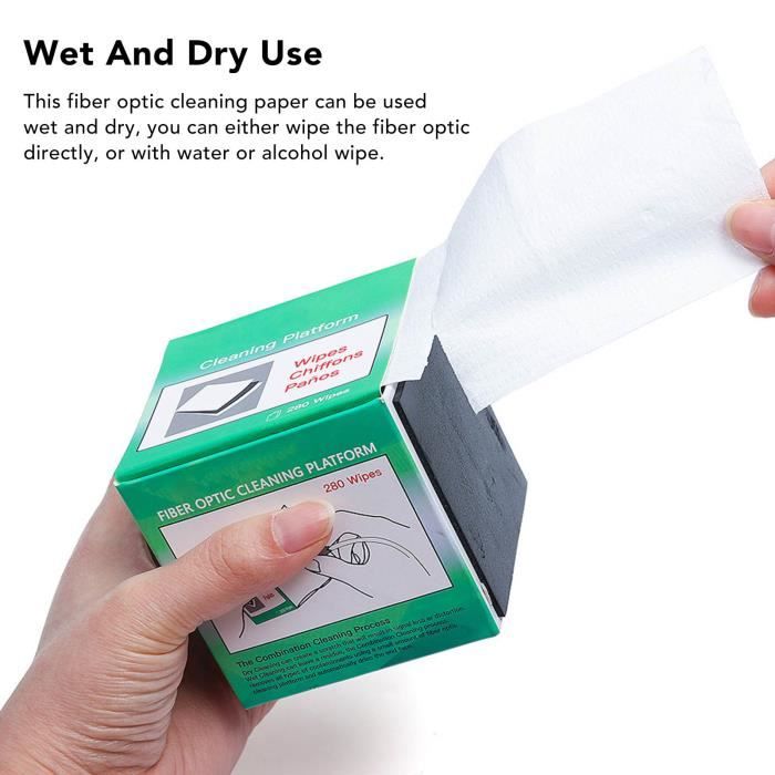 Tbest lingette pour fibre optique papier nettoyant sans poussière 220 ...