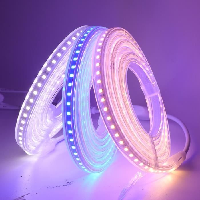 BANDE LED,Warm White-6m--Bande Led Flexible avec interrupteur, 220V ...