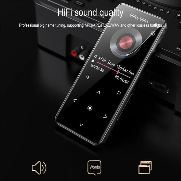 Lecteur MP4 Écran Tactile Couleur Bluetooth Métal 100h Autonomie 128G ...