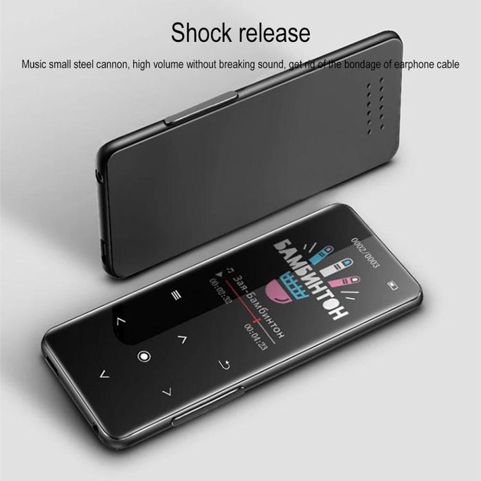 Lecteur MP4 Écran Tactile Couleur Bluetooth Métal 100h Autonomie 128G ...
