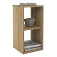 Cube chêne massif 2 niches Cubik - Cdiscount Maison