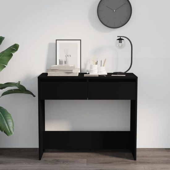 AKOZON Table console Noir 89x41x76,5 cm Acier - AKO7867917012228 ...