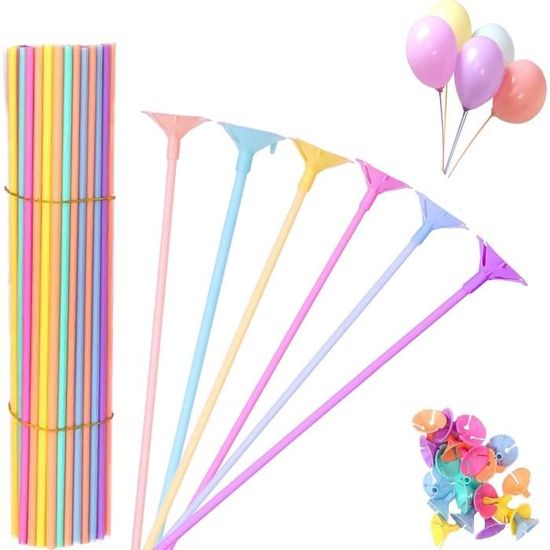 100 Pièce Porte Ballon - Tige Pour Ballon - Support De Ballon ...