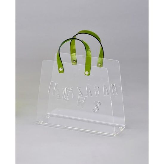 Range journaux design SAC plexiglass transparent et vert - FUNNY ...