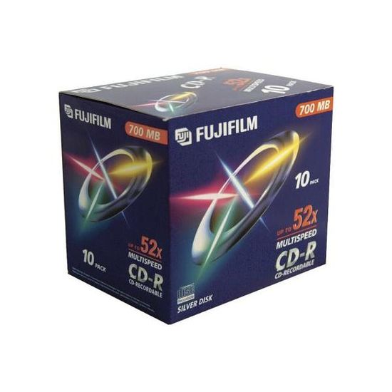 FUJI CD-R 80'' 700Mo Fuji - Boîte 10 Slim - Cdiscount Informatique