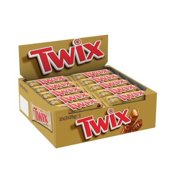 Show Box 32 barres TWIX 50g - Cdiscount Au quotidien