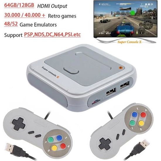 R8 Game Console rétro de jeu Sortie HDMI WiFi 30000-40000 jeux PS1 ...