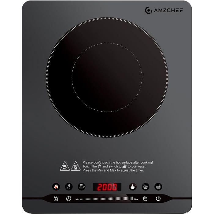 2000W Plaque De Cuisson Induction Portable Avec Fonctionnement ...