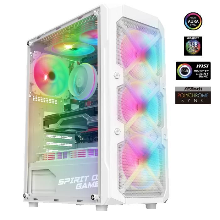 Boîtier PC Gamer - SPIRIT OF GAMER - REBEL XT - Compact - Compatible ...
