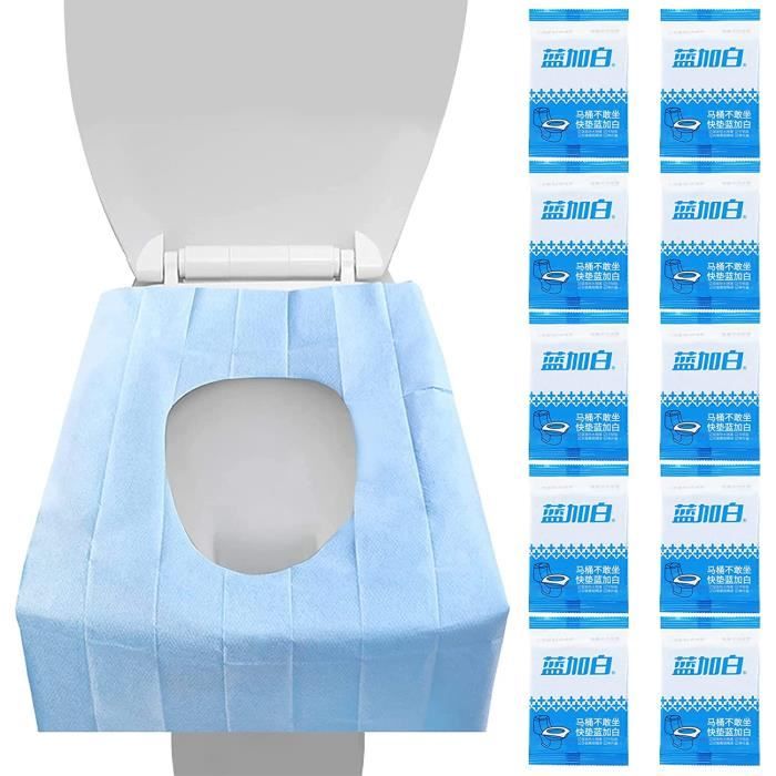 10pcs Protege Cuvette Wc Jetable, Siège Toilette pour Voyage Siège ...