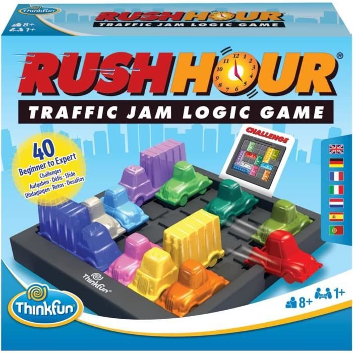 Rush Hour-Traffic Jam Logic, Brain & Challenge Game-Stem Toys For Boys ...