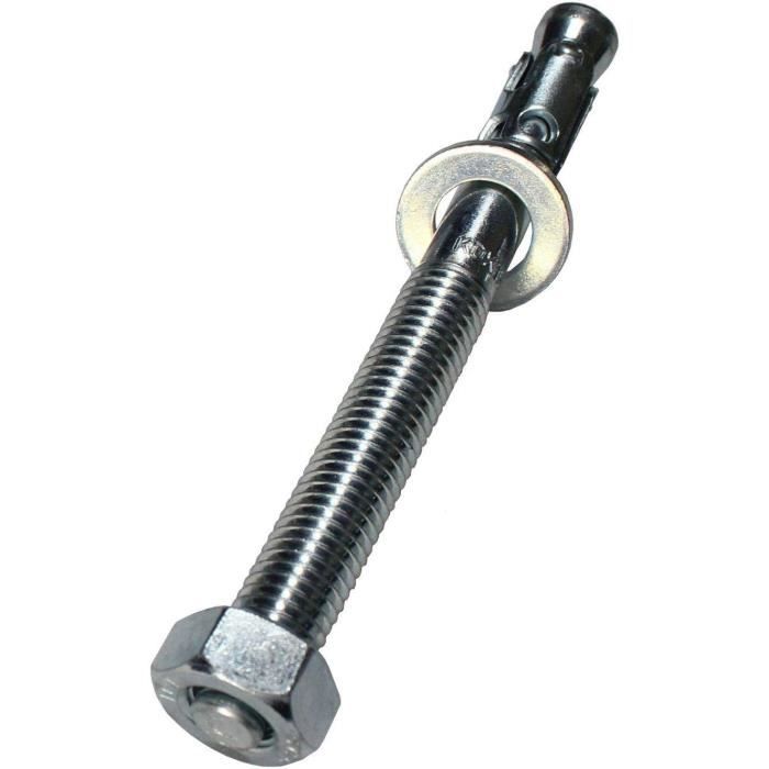 5X Tampon D'Ancrage Pour Charges Lourdes M12 X 125 Galvanisé I Pour Utilisation Comme Cheville ...