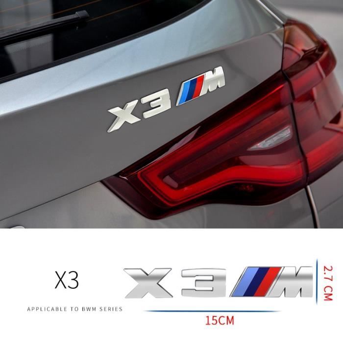 Logo arrière X3 BMW coffre voiture emblème sigle insigne autocollant ...