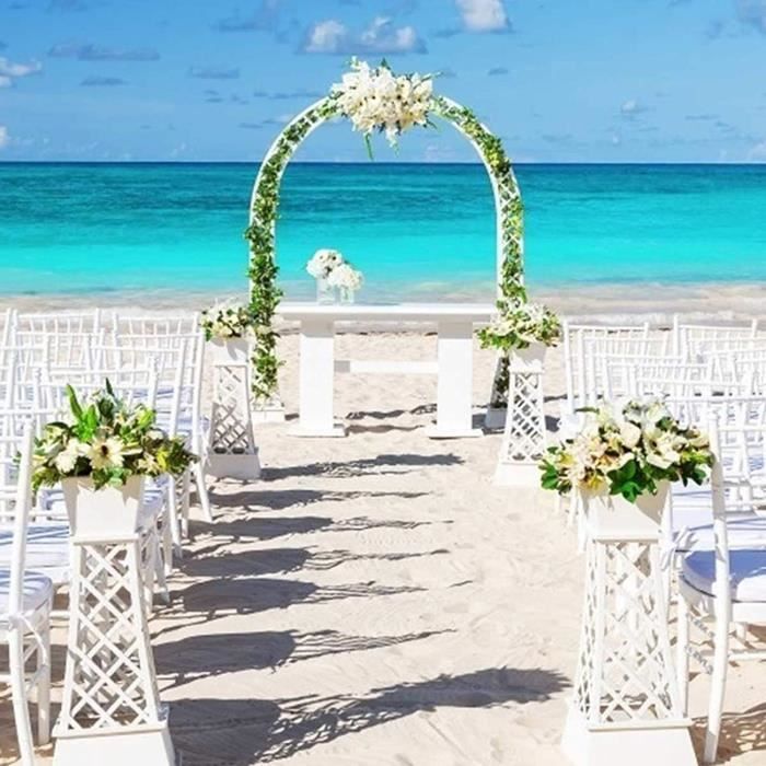 Arche de mariage en métal noir 2,3 x 1,1 m arche de jardin, arche de ...