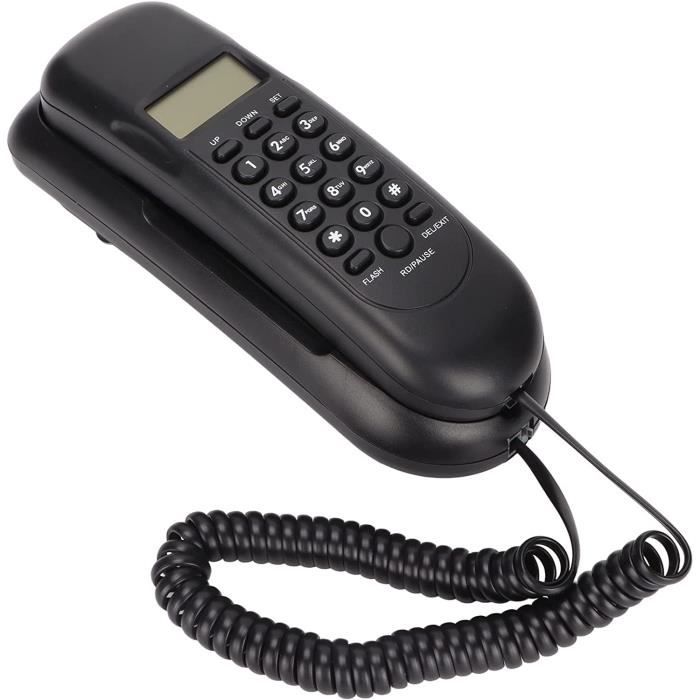 Téléphone Fixe Filaire, Identification de L'appelant, Suppression du Bruit, Téléphone Fixe Mural ...