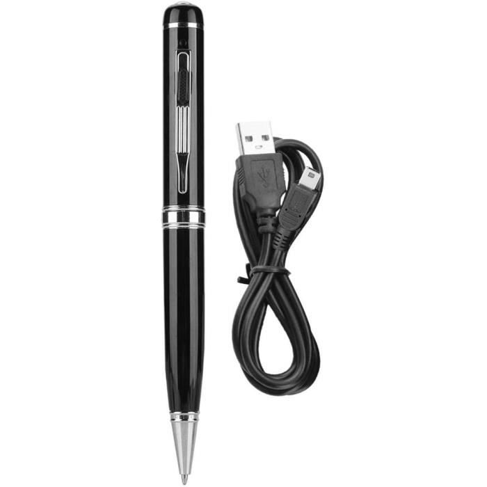 Stylo Camera Caméra Piéton Full HD 1080P DVR Mini DV 32G Caméra Stylo ...