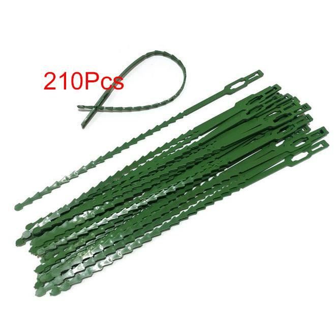 Attaches de câble de jardinage - Camio - 210Pcs - Vert - Plastique de ...