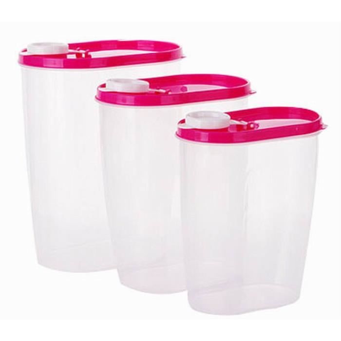 3pcs silos de stockage des bacs utilitaire de stockage de cuisine ...