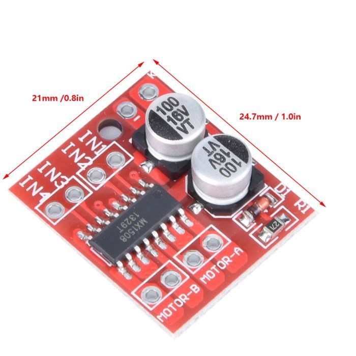 Cikonielf DC Motor Drive Module 3pcs 1.5A 2-Way DC Motor Driver Module ...