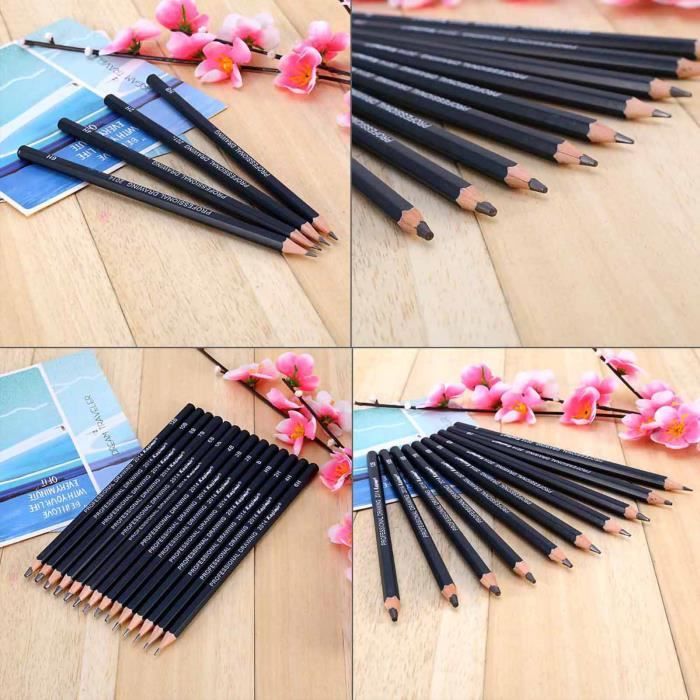 Ensemble de crayons, outil de dessin d'art, cadeau de griffonnage ...