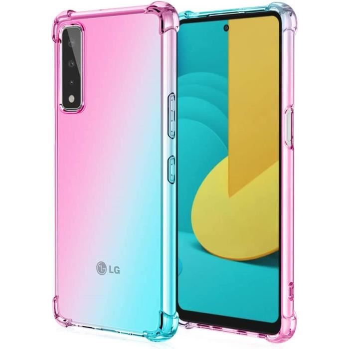 Souple Coque LG Stylo 7 4G Dégradé Couleur Transparent TPU Renfort d ...