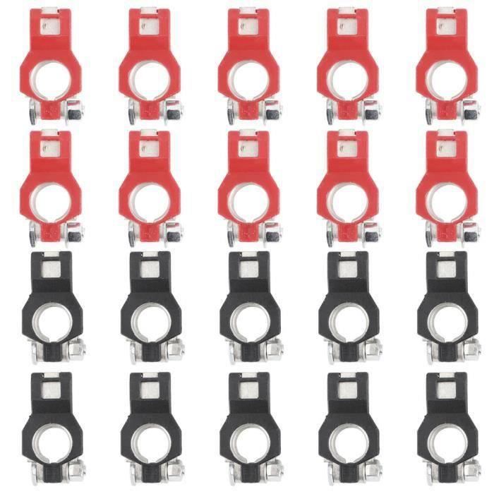 Compete-connecteurs de pinces de borne Les connecteurs de bornes de câble de batterie 10 paires ...