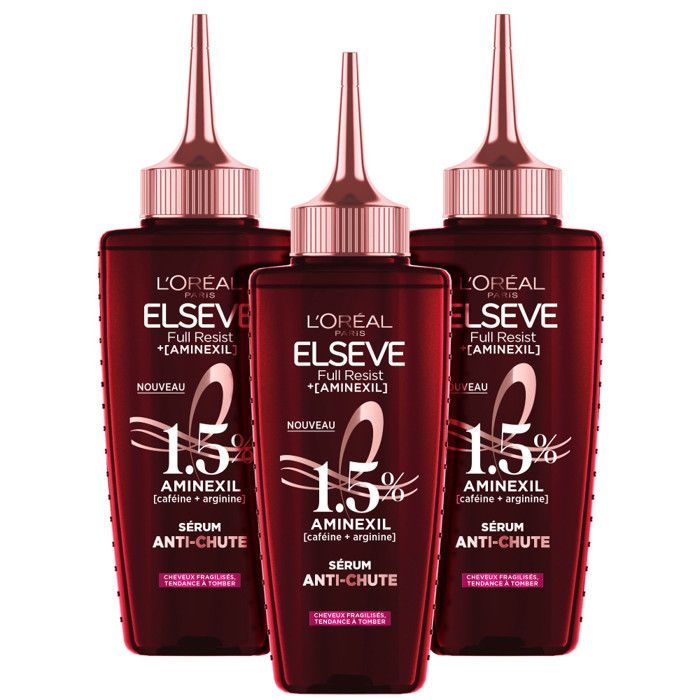 L'Oréal Paris Elseve Full Resist Cure 3 Sérums Anti-Chute de cheveux ...