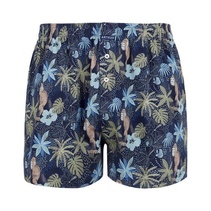 Caleçon coton Arthur bleu Bleu marine - Cdiscount Prêt-à-Porter