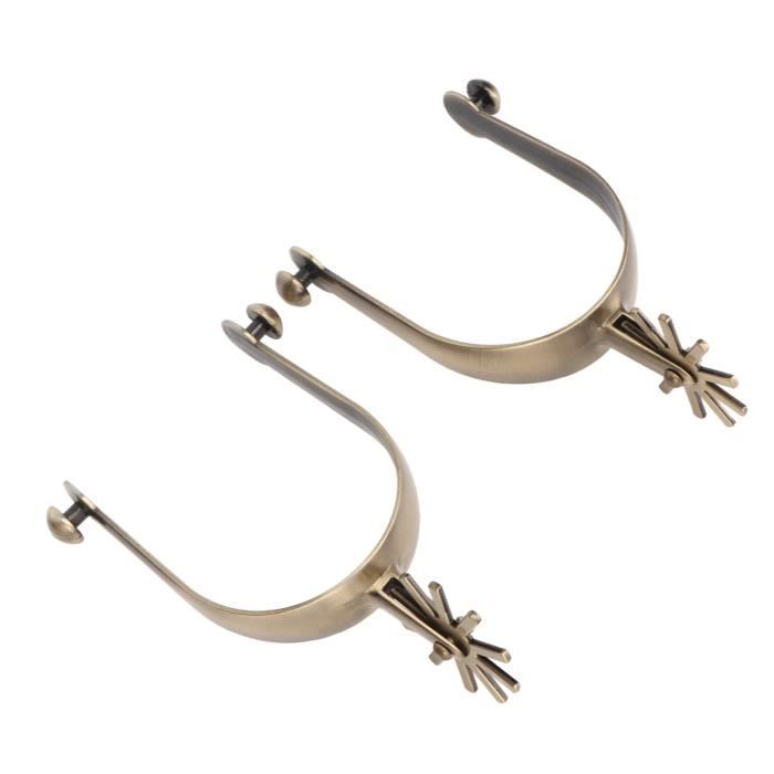 Mxzzand Éperons occidentaux Spurs Éperons de cheval en alliage de zinc ...