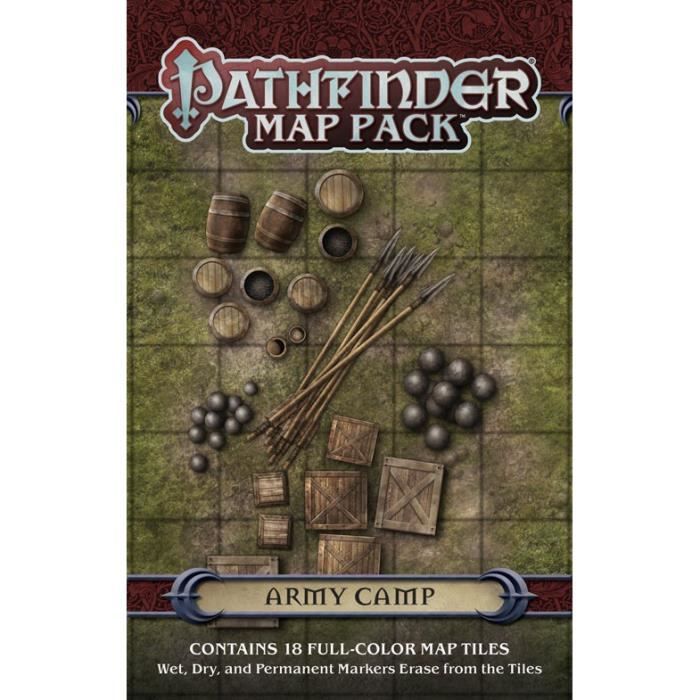 Pathfinder Map Pack - Army Camp - Cdiscount Jeux - Jouets