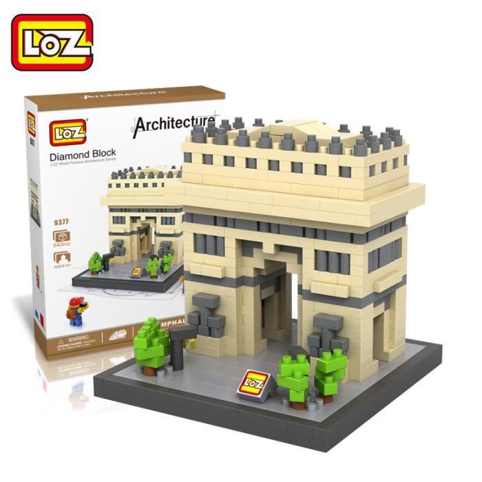 Loz Micro Blocks - 9377 - L'Arc de Triomphe, Small Building Block Set ...