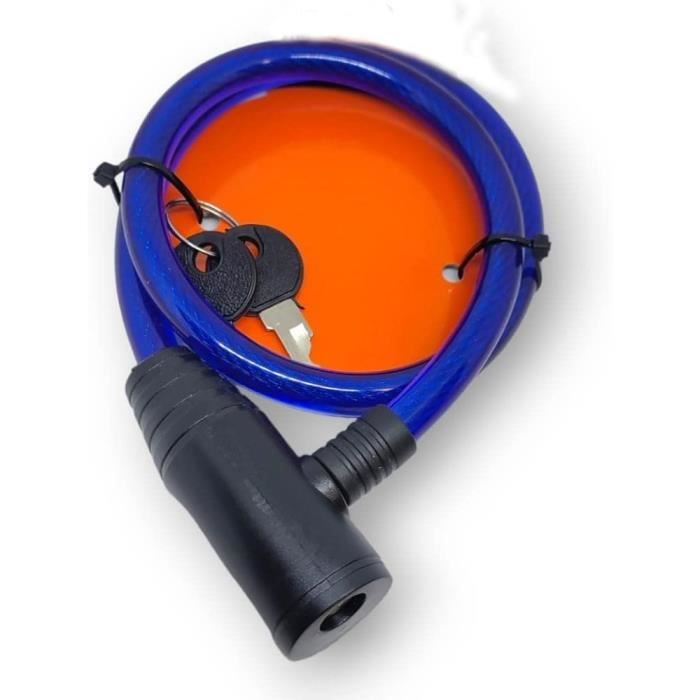 Câble en acier cadenas pour vélo chaîne avec clé verrou antivol vélo ...