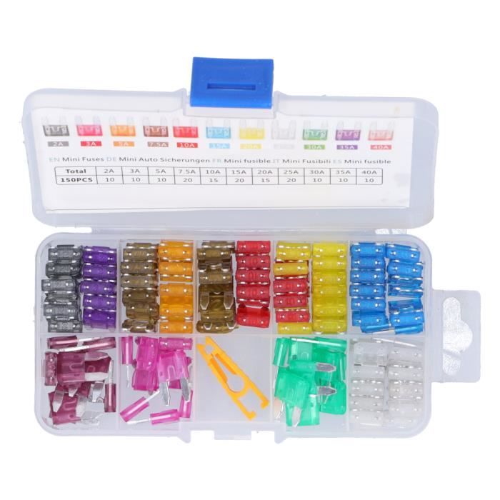 150pcs Mini Fusible De Voiture De Lame Assortiment Pour Voitures
