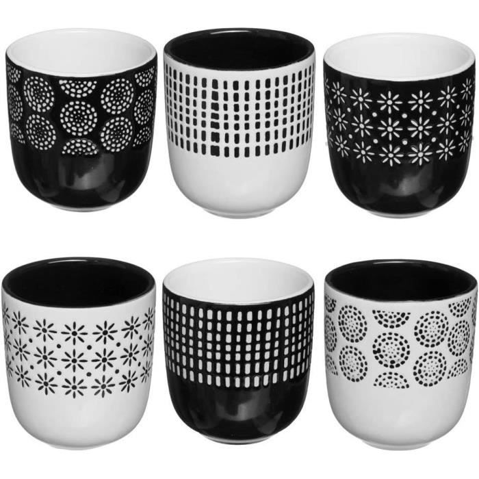 Secret De Gourmet - Lot De 6 Tasses Ethnik 12 Cl[P1581] - Cdiscount Maison