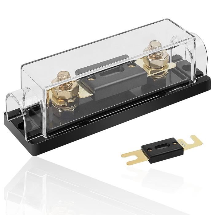 Porte Fusible - 250A Fusibles Pour Auto - Avec 2 Fusibles (200A, 250A ...