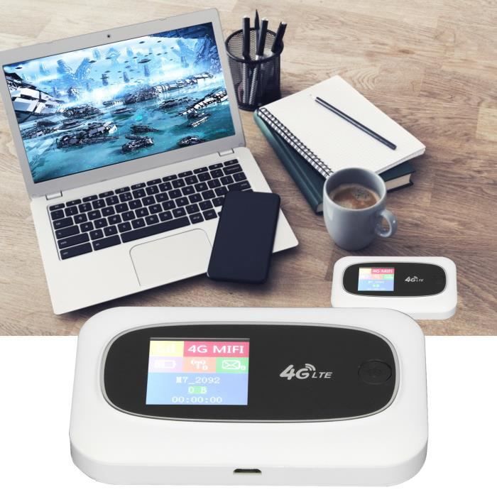 Routeur de voyage sans fil Routeur de voyage WiFi 4G Hotspot, écran d ...