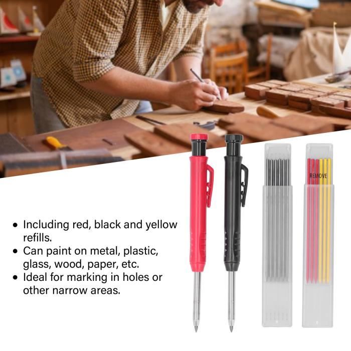KEM - Crayon de menuisier Kit d'outils de marqueur de crayon de ...