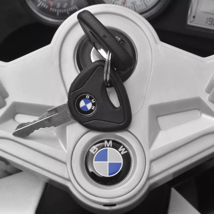 Moto électrique enfant BMW 283 Blanc 6 V YIN - Cdiscount Auto