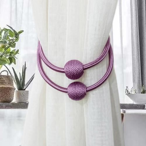 EMBRASSE - CROCHET - CORDON ,J--Sangles de rideau magnétiques à Double ...