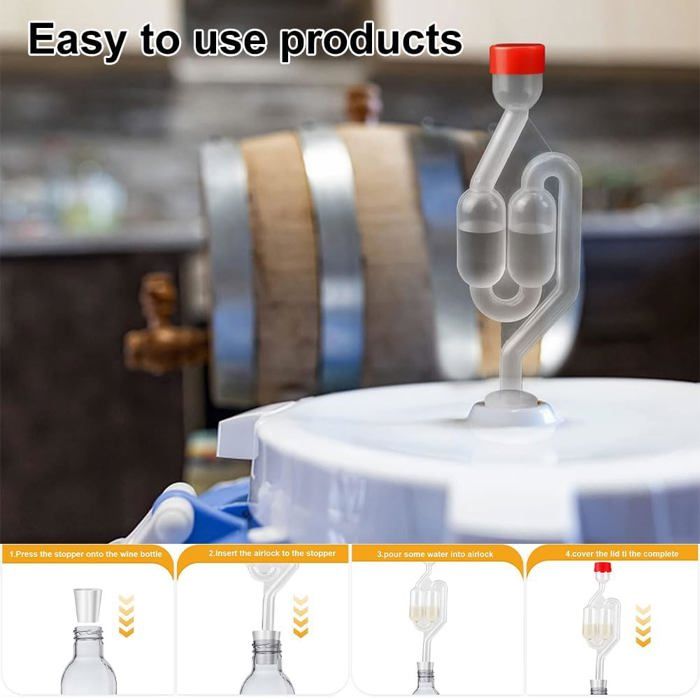 Bouchon Tubes Fermentation,Bonde de Fermentation Plus,Barboteur ...