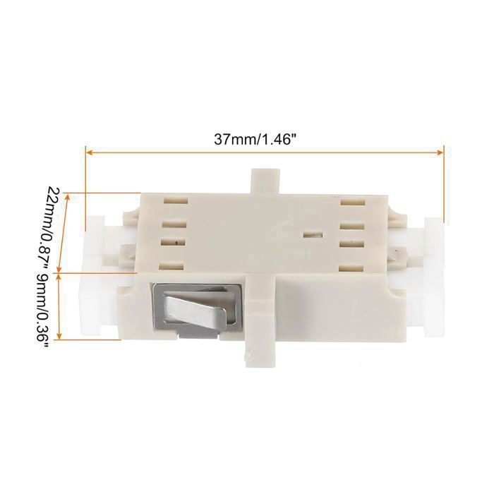 Coupleur Optique à Fibre Lc Vers Lc/Upc, Adaptateur Duplex Multimode ...