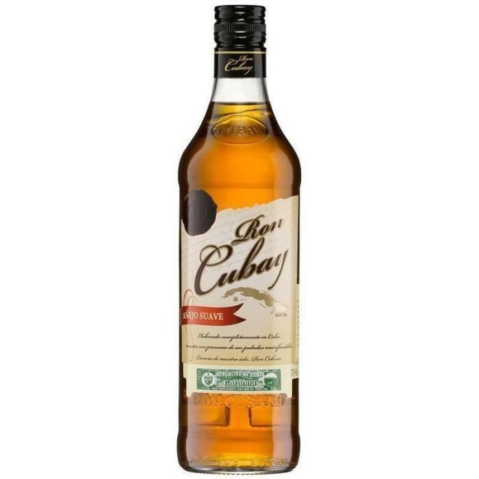 DIGESTIF-EAU DE VIE CUBAY PACK CUBAY 10 ANS 70 CL, CUBAY ANEJO 70 CL ET ...