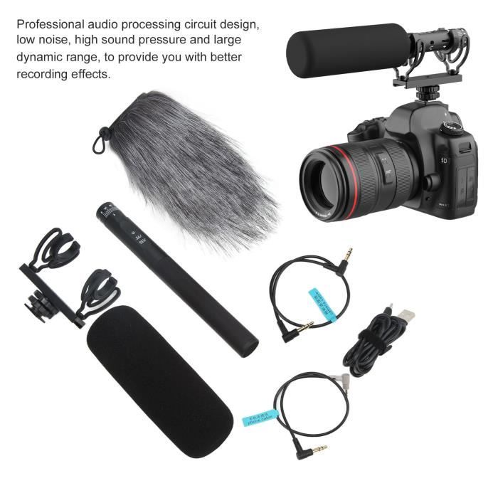 Zerone Micro cardioïde ZGCINE ZG‑G20 Micro d'enregistrement avec ...