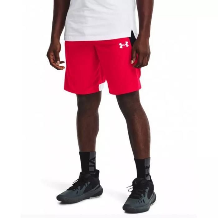 Short de Sport - UNDER ARMOUR - Baseline 10 - Rouge - 100% Polyester ...